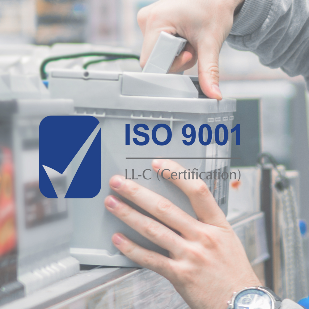 Certifikace dle norem ISO 9001:2015 - Battery Import